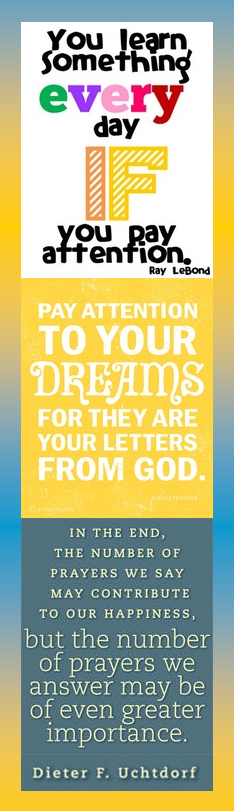 Motivational Bookmark: Pay Attention | Infographic A Day