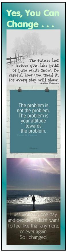 Motivational Bookmark: Yes, You Can Change | Infographic A Day